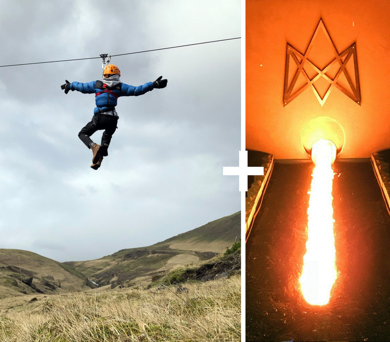 Zipline & Lava show - Zipline Iceland